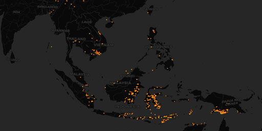 LIVE! Fire and Volcano Map Section • Live Earth Monitoring ...